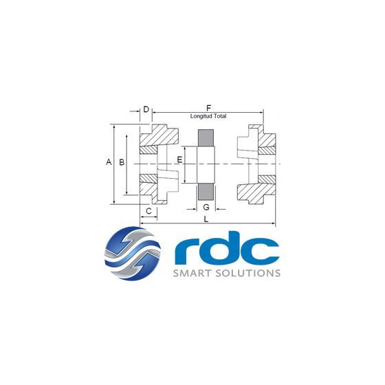 Acoplamiento 180-F/2517 CUBO HRC (CHALLENGE) - RDC Smart Solutions, S.L.